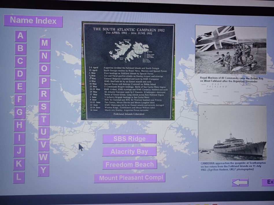 Falklands 40th Anniversary Map