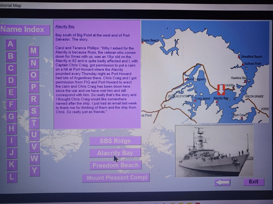 Falklands 40th Anniversary Map